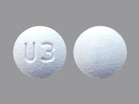Pill Finder: U3 White Round - Medicine.com