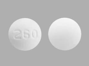 Pill Finder: 260 White Round - Medicine.com