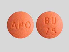 Pill Finder: APO BU 75 Orange Round - Medicine.com