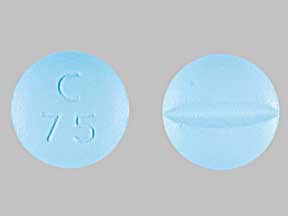 Pill Finder: C 75 Blue Round - Medicine.com