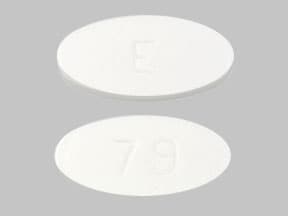Pill Finder: E 79 White Elliptical / Oval - Medicine.com
