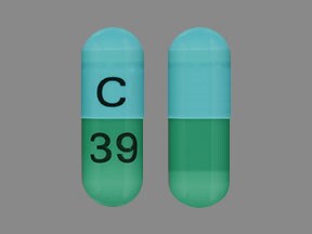 Pill Finder: C 39 Blue Capsule-shape - Medicine.com