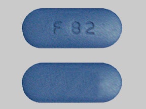 Pill Finder: F 82 Blue Capsule-shape - Medicine.com