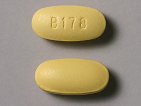 Pill Finder: B 178 Yellow Elliptical / Oval - Medicine.com