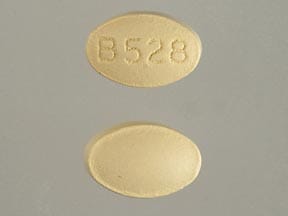 Pill Finder: B528 Yellow Elliptical / Oval - Medicine.com