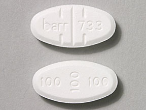 Pill Finder: barr 733 100 100 100 White Elliptical / Oval - Medicine.com