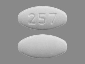 Pill Finder: 257 White Elliptical / Oval - Medicine.com