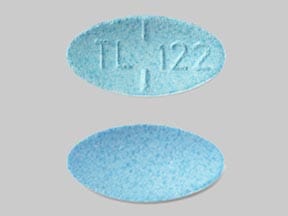 Pill Finder: TL 122 Blue Elliptical / Oval - Medicine.com