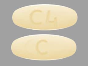 Pill Finder: C C4 Yellow Elliptical / Oval - Medicine.com