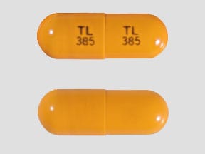 Pill Finder: TL 385 TL 385 Orange Capsule-shape - Medicine.com