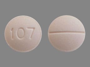 Pill Finder: 107 Peach Round - Medicine.com