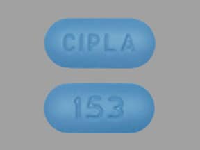 Pill Finder: CIPLA 153 Blue Capsule-shape - Medicine.com