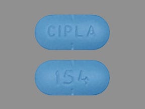 Pill Finder: CIPLA 154 Blue Capsule-shape - Medicine.com