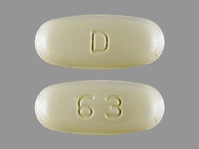 Pill Finder: D 63 Yellow Elliptical / Oval - Medicine.com