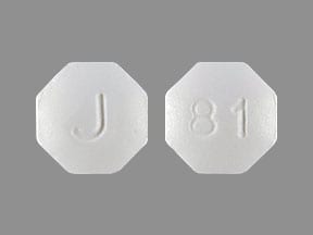 Pill Finder: J 81 White Eight-sided - Medicine.com
