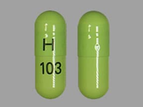 Pill Finder: H 103 Green Capsule-shape - Medicine.com