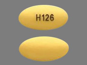 Pill Finder: H126 Yellow Elliptical / Oval - Medicine.com