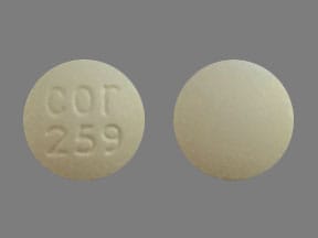 Pill Finder: cor 259 Yellow Round - Medicine.com