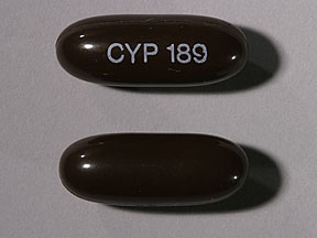Pill Finder: CYP 189 Brown Capsule-shape - Medicine.com