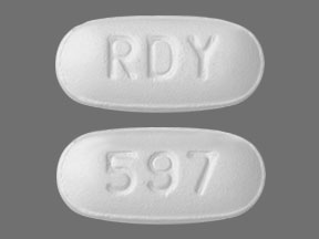 Pill Finder: RDY 597 Gray Elliptical / Oval - Medicine.com