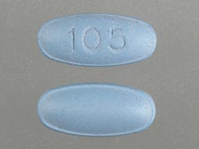 Pill Finder: 105 Blue Elliptical / Oval - Medicine.com