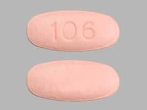 Pill Finder: 106 Pink Elliptical / Oval - Medicine.com