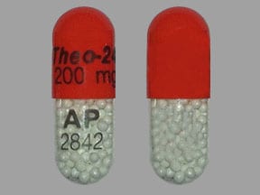 Pill Finder: Theo-24 200 mg AP 2842 Orange Capsule-shape - Medicine.com