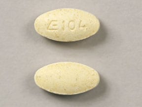 Pill Finder: E 104 Yellow Elliptical / Oval - Medicine.com