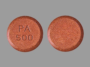 Pill Finder: PA 500 Brown Round - Medicine.com