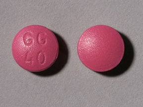 Pill Finder: GG 40 Pink Round - Medicine.com