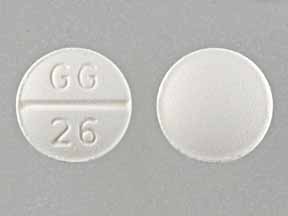 Pill Finder: GG 26 White Round - Medicine.com