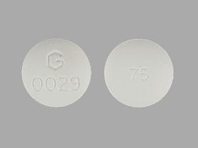 Pill Finder: G 0029 75 White Round - Medicine.com