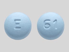 Pill Finder: E 61 Blue Round - Medicine.com