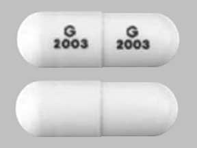 Pill Finder: G 2003 G 2003 White Capsule-shape - Medicine.com