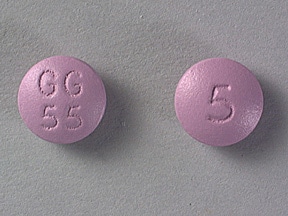 Pill Finder: GG 55 5 Purple Round - Medicine.com