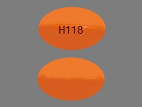 Pill Finder: H118 Orange Elliptical / Oval - Medicine.com