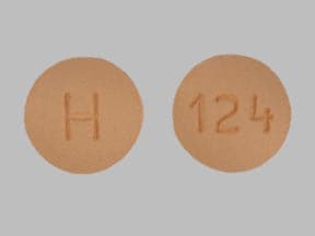 Pill Finder: H 124 Peach Round - Medicine.com