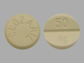 Pill Finder: CLOZARIL 50 mg Yellow Round - Medicine.com