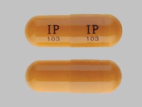 Pill Finder: IP 103 IP 103 Orange Capsule-shape - Medicine.com