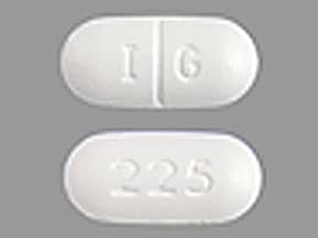 Pill Finder: I G 225 White Elliptical / Oval - Medicine.com