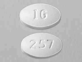 Pill Finder: IG 257 White Elliptical / Oval - Medicine.com