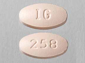Pill Finder: IG 258 White Elliptical / Oval - Medicine.com