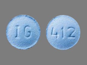 Pill Finder: IG 412 Blue Round - Medicine.com