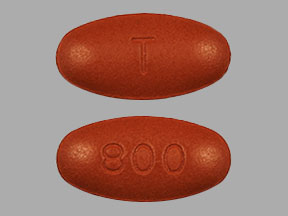 Pill Finder: T 800 Red Elliptical / Oval - Medicine.com