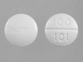 Pill Finder: JACOBUS 100 101 White Round - Medicine.com
