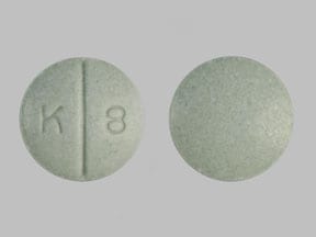 Pill Finder: K 8 Green Round - Medicine.com