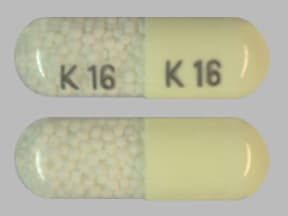 Pill Finder: K 16 K 16 Yellow Capsule-shape - Medicine.com