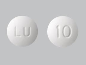 Pill Finder: LU 10 White Round - Medicine.com