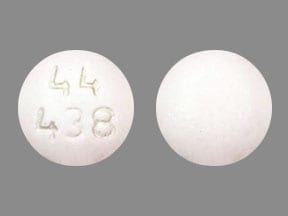 Pill Finder: 44 438 White Round - Medicine.com