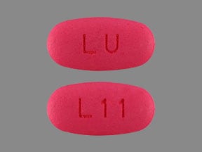 Pill Finder: LU L11 Pink Elliptical / Oval - Medicine.com